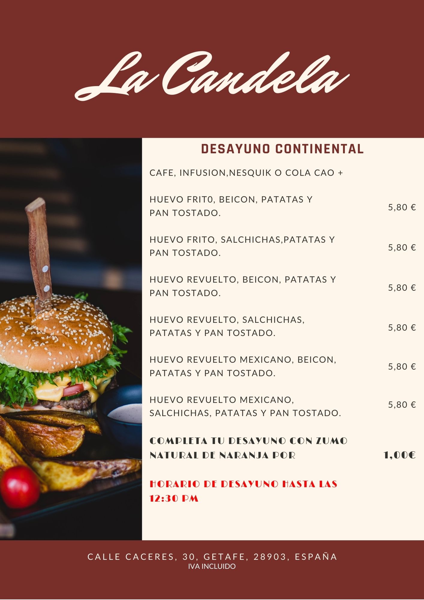 MENU DEL DIA – la candela